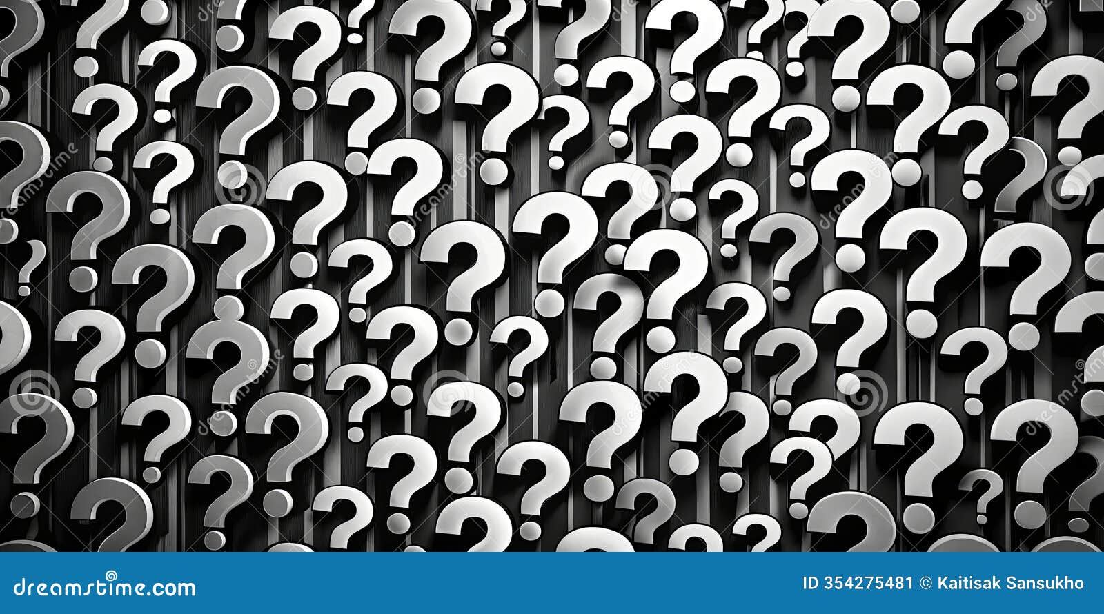 Intriguing Black and White Question Mark Pattern Background Seamless ...