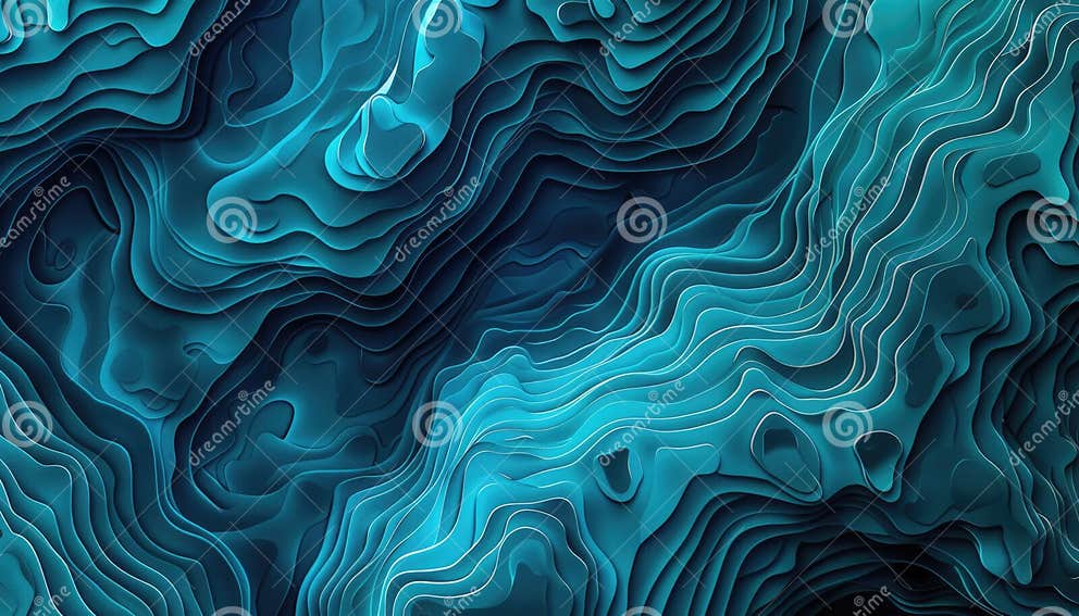An Intriguing Combination of Blue and Teal Waves Creates a Captivating ... An Intriguing Combination of Blue and Teal Waves Creates a Captivating ...