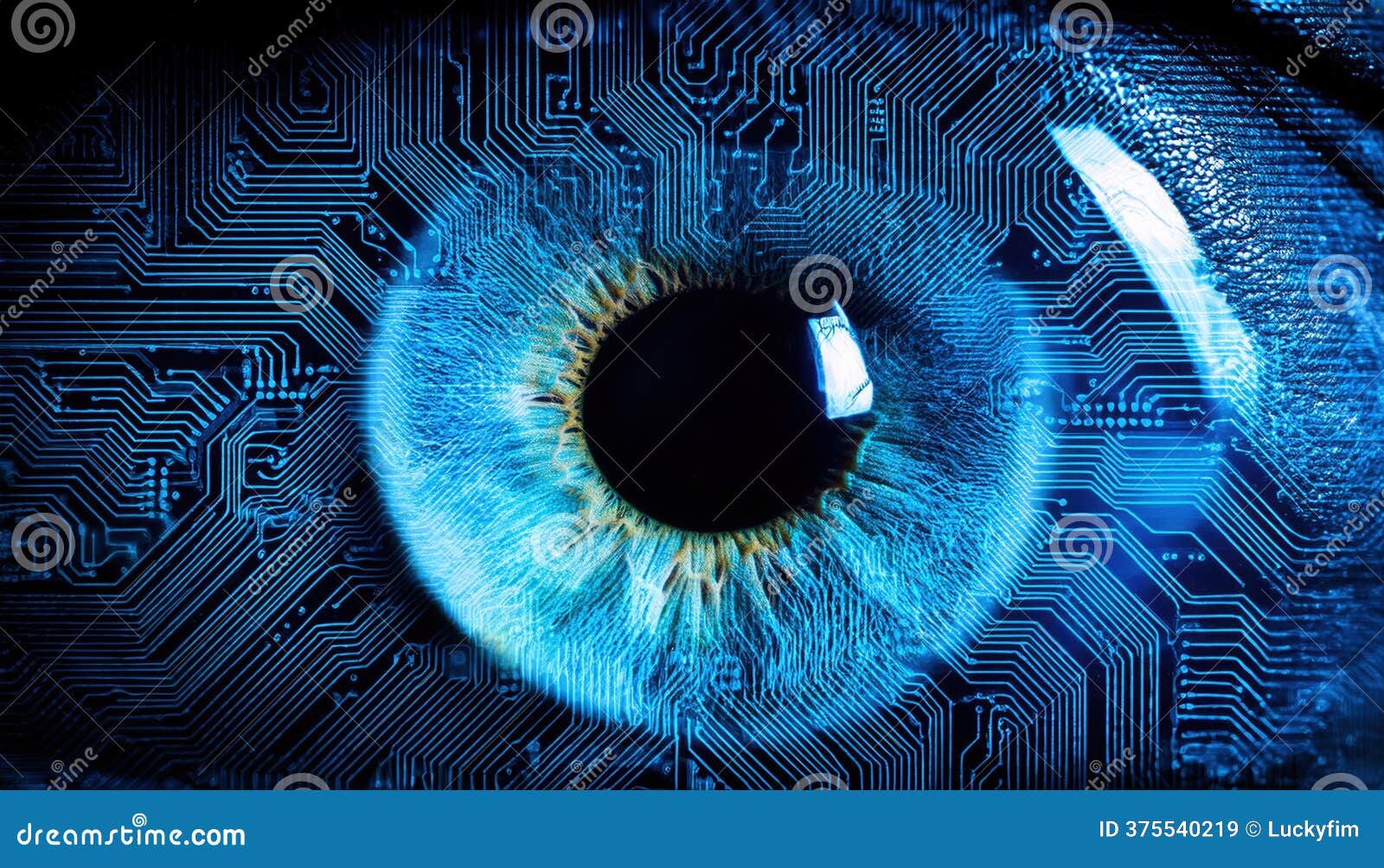 Retina Surface (cones And Rods) In The Human Eye – Isometric View 3d ...