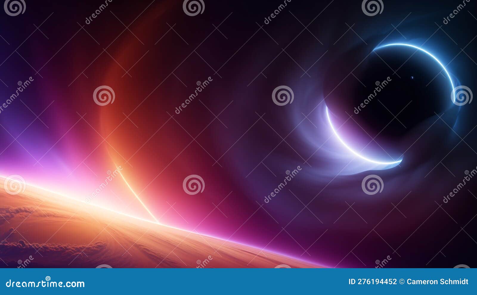 An Intriguing Image Of A Circular Object With A Black Background AI ...