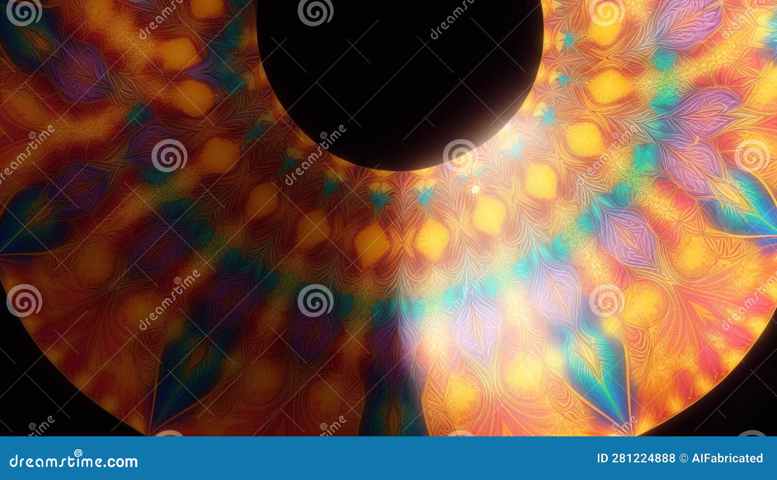 An Intriguing Image of a Circular Object with a Black Background AI ...