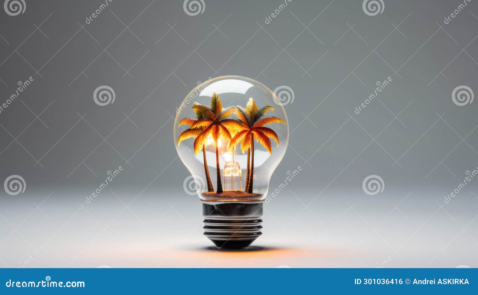 An Intriguing Image of a Glass Electric Light Bulb Featuring Miniature ...