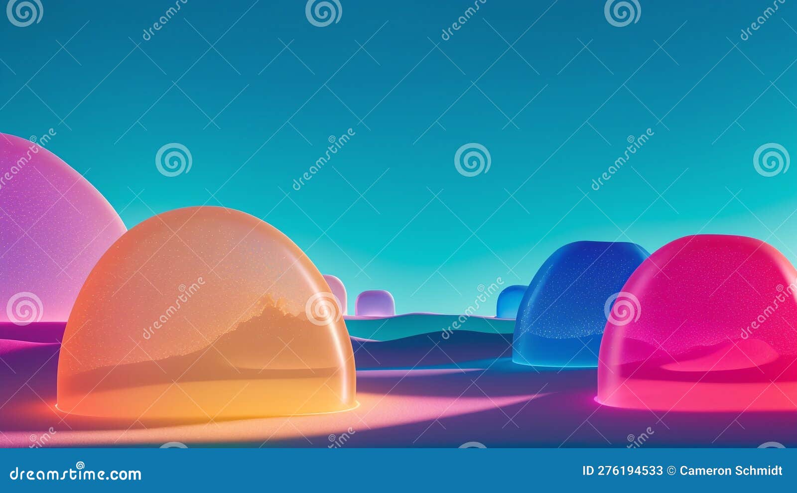 An Intriguing Image of a Group of Plastic Eggs in a Desert AI ...
