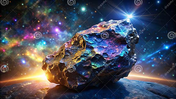 Intriguing Interstellar Meteorite Fragment Iridescent Minerals and ...