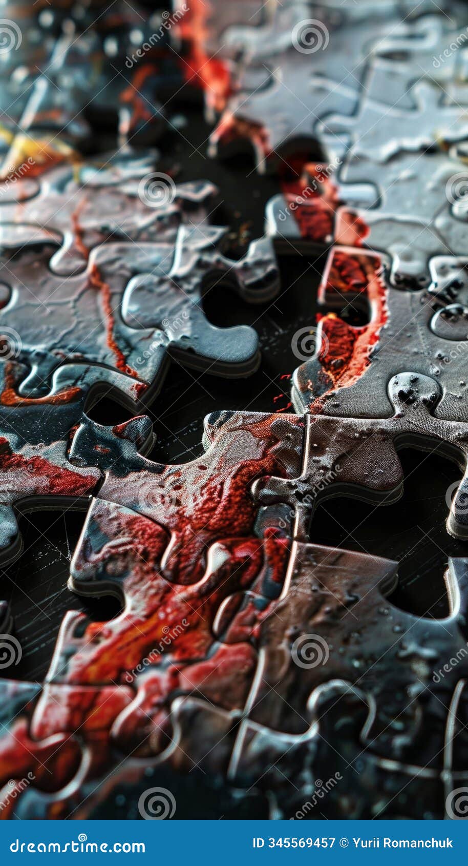 Intriguing Macro Image of a Cancer Tumor Puzzle with Diverse Textures ...