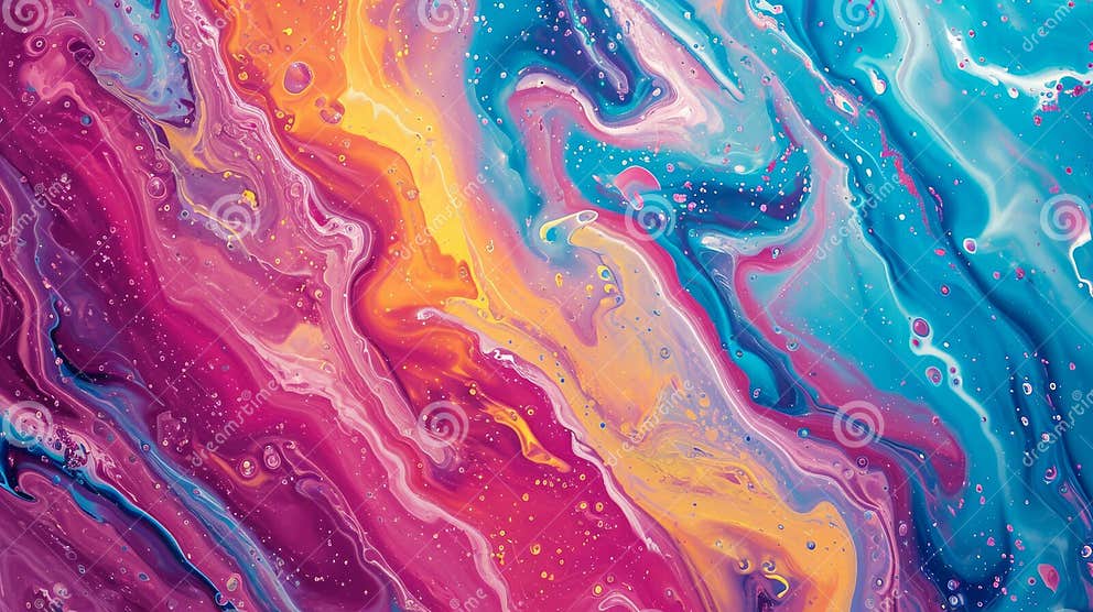 Intriguing Multicolored Abstract Painting Exhibiting Dynamic Patterns ... Intriguing Multicolored Abstract Painting Exhibiting Dynamic Patterns ...