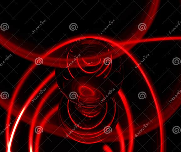 Intriguing Red Light Emanating from a Light Bulb in a Dimly Lit Setting ...