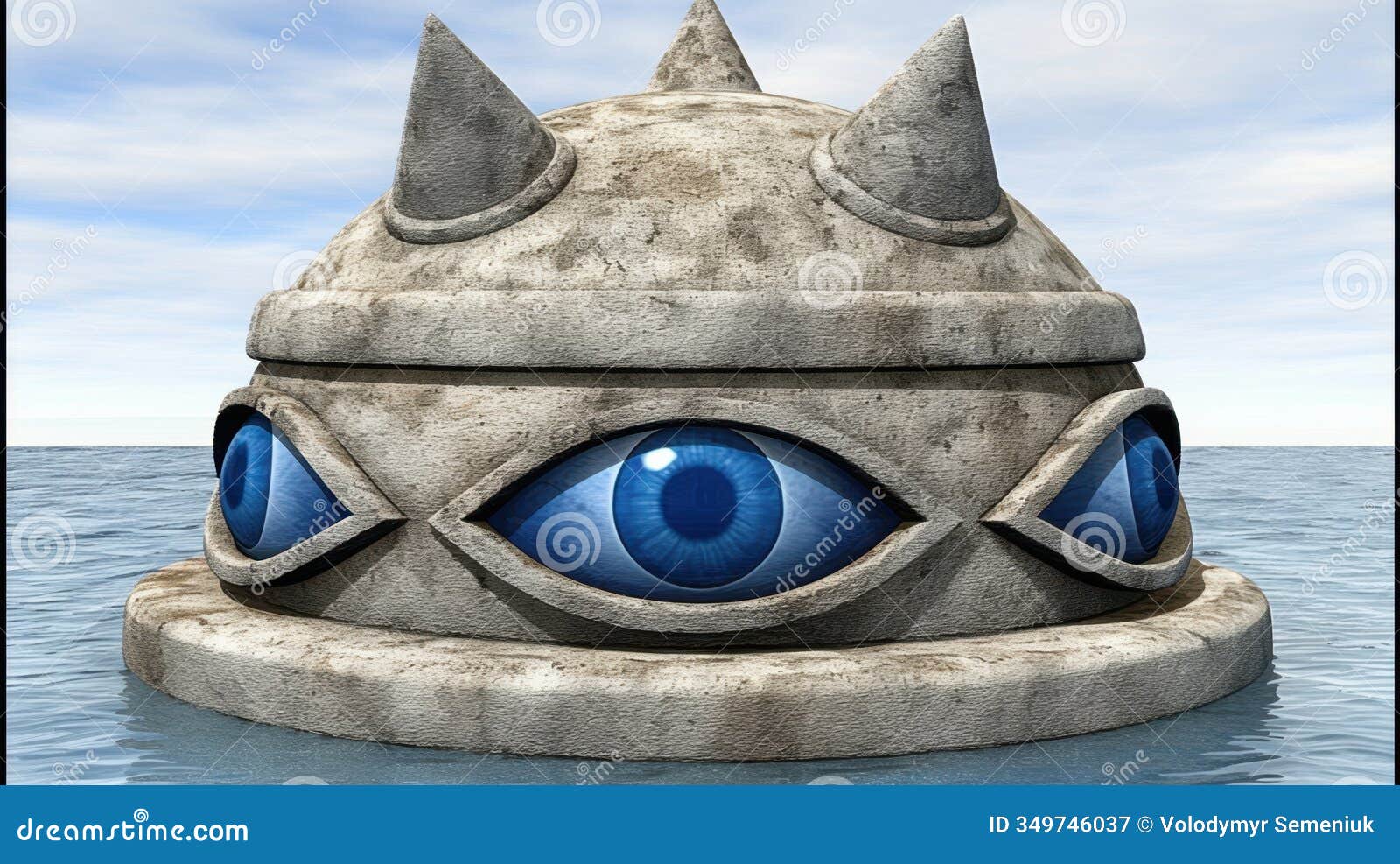 Intriguing Thoughts Reflected in a Surreal Stone Structure Surrounded ...