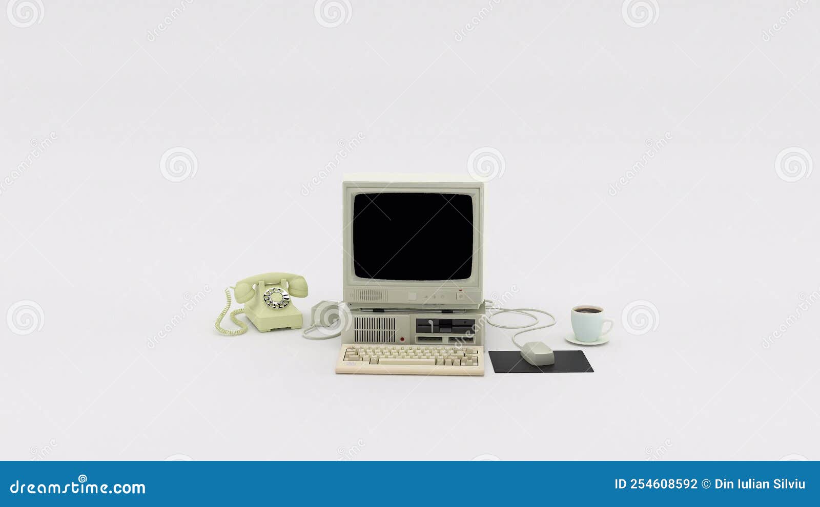 Intro Animation Old Computer Zoom through into Display Transparent ...