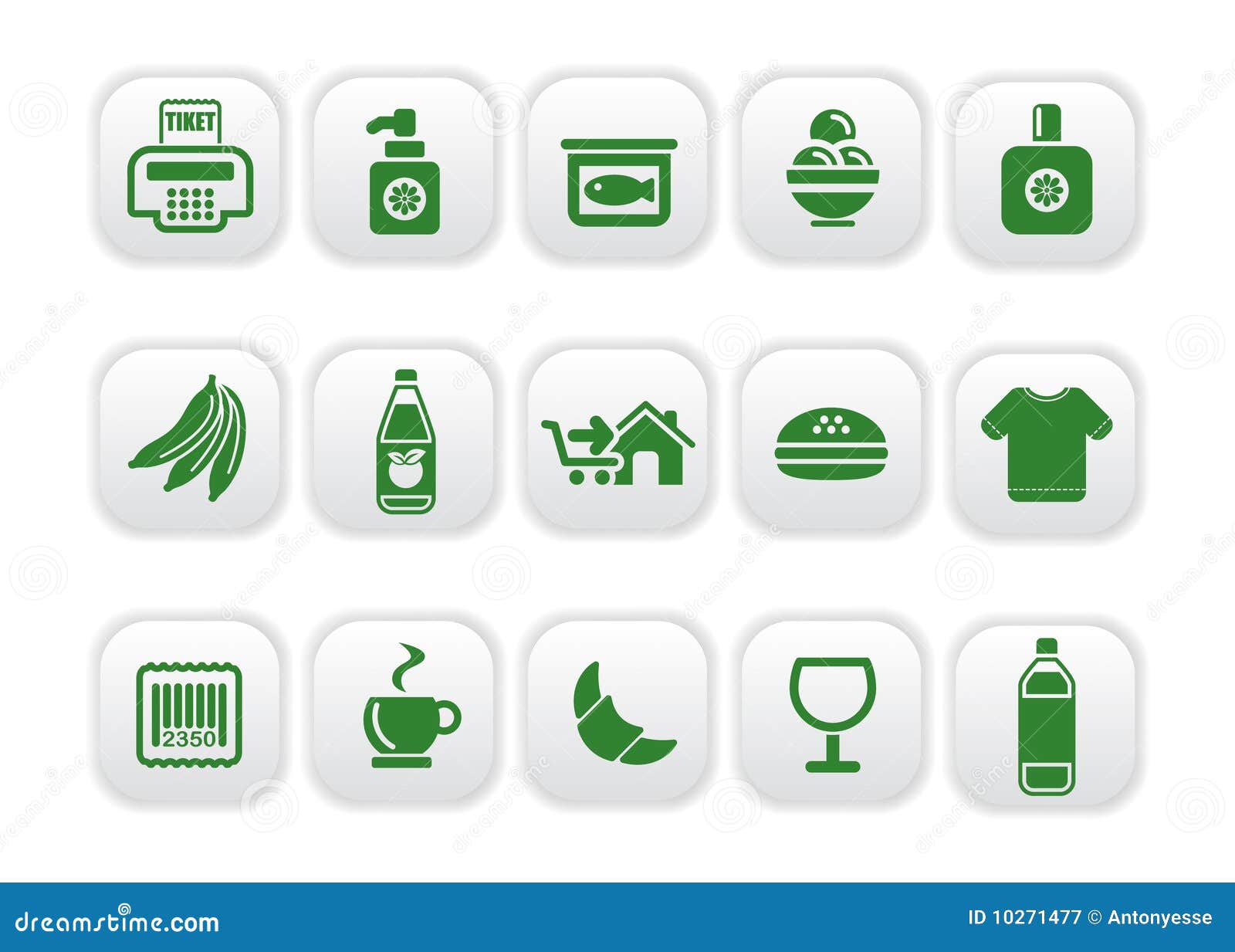 Introduca Le Icone Sul Mercato Illustrazione Vettoriale - Illustrazione ...