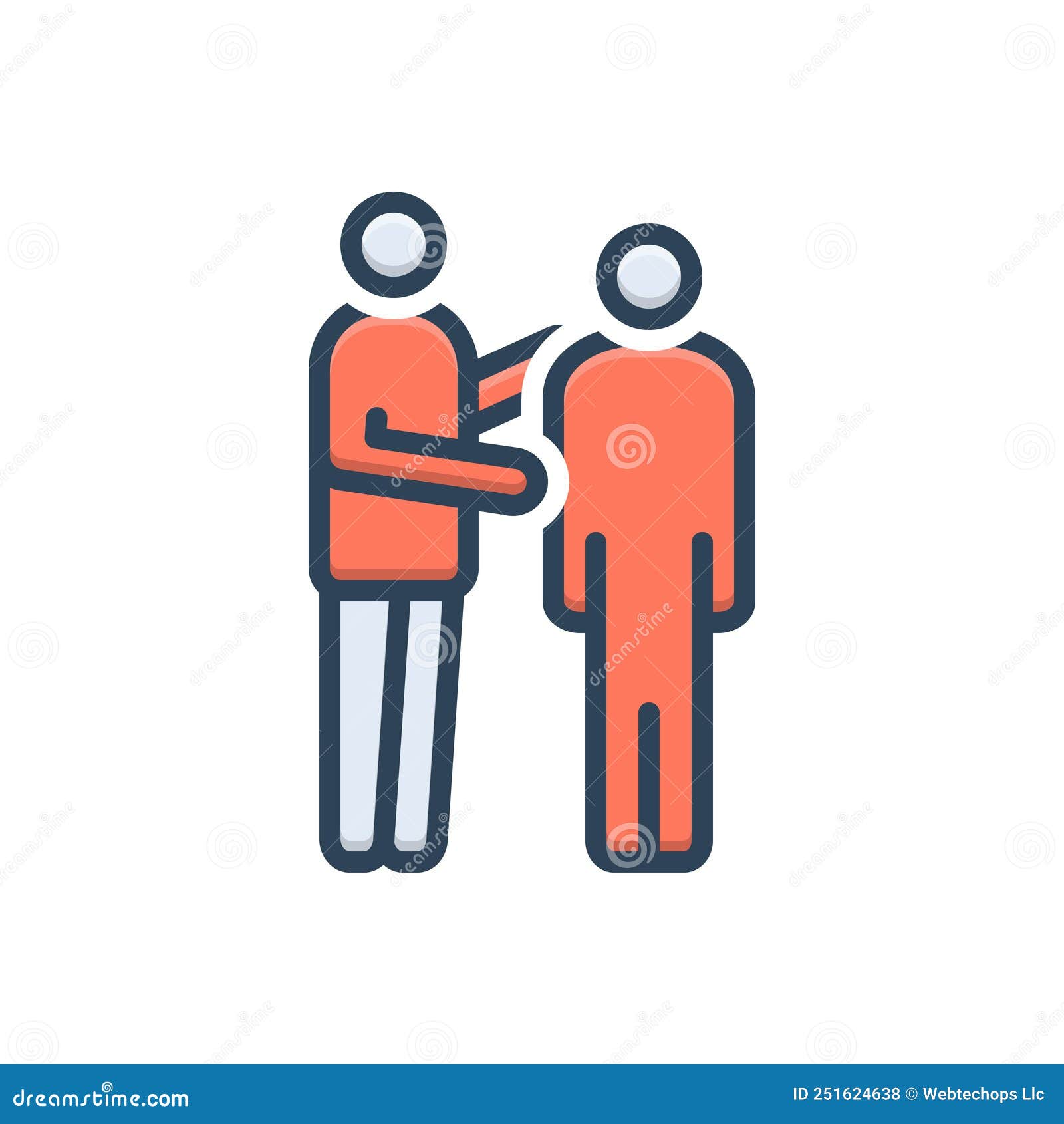 Color Illustration Icon for Introduce, Familiarize and Acquaint Stock ...