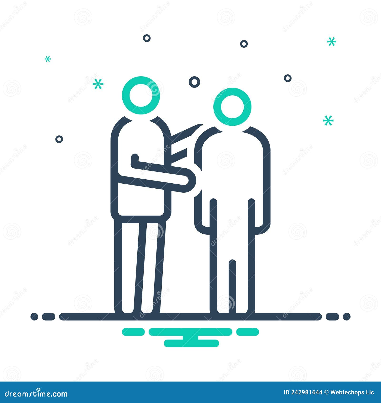 Mix Icon for Introduce, Familiarize and Acquaint Stock Vector ...