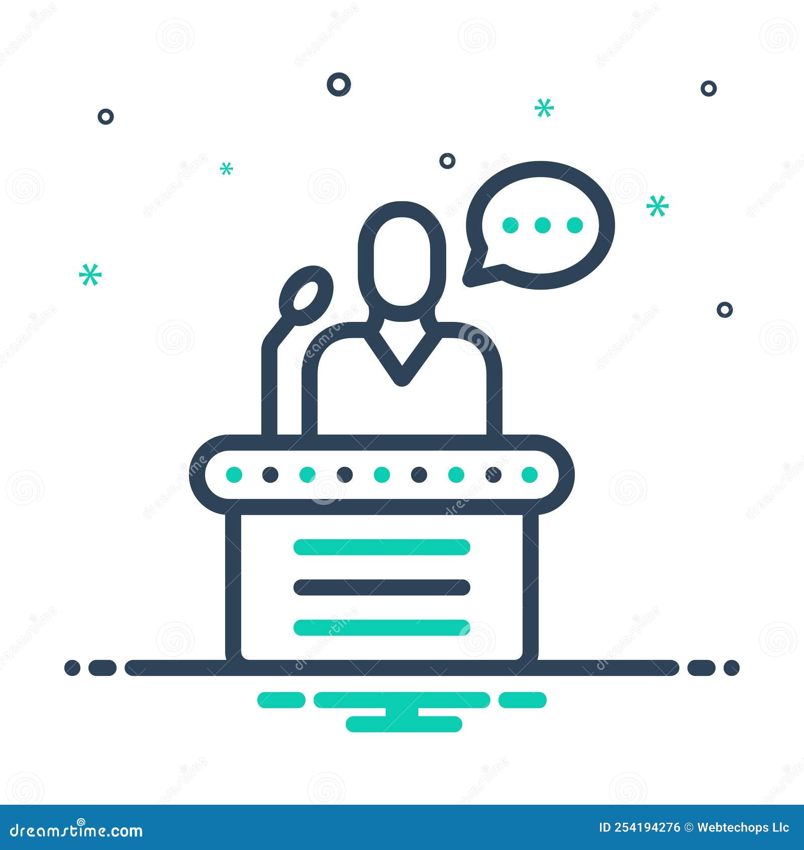 Mix Icon for Introduces, Familiarize and Acquaint Stock Illustration ...