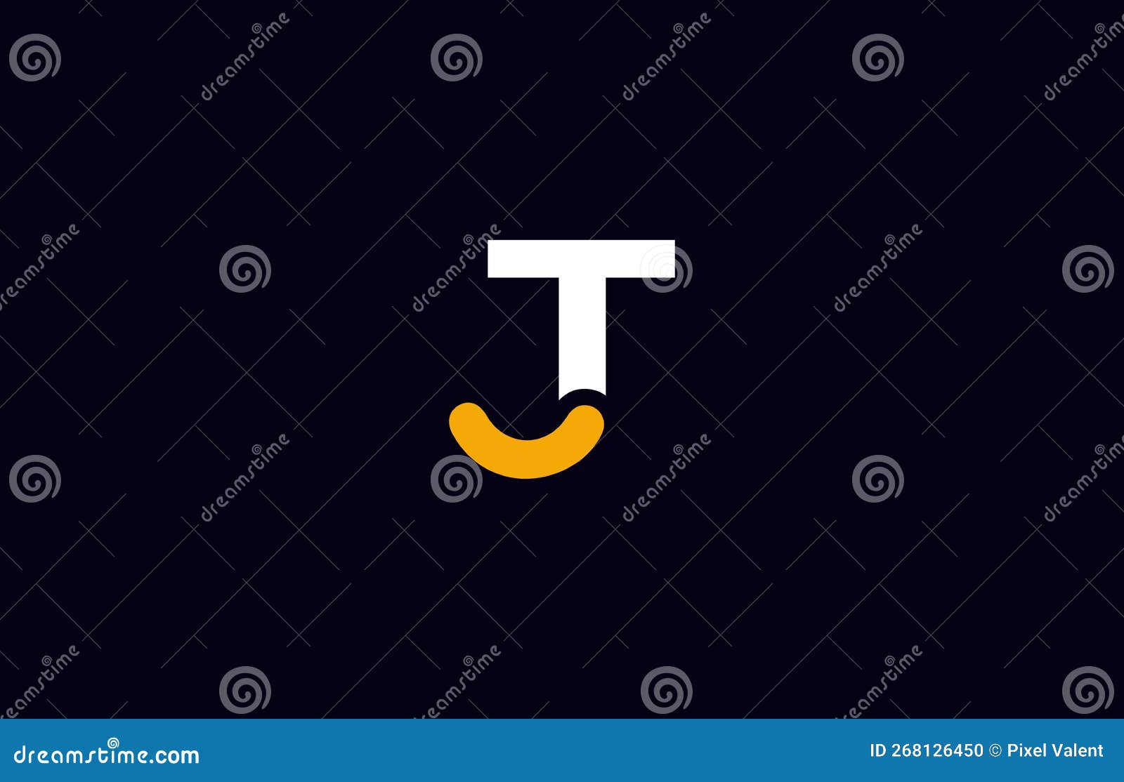 Initial J Letter Smile Logo Design Vector Template Stock Vector ...