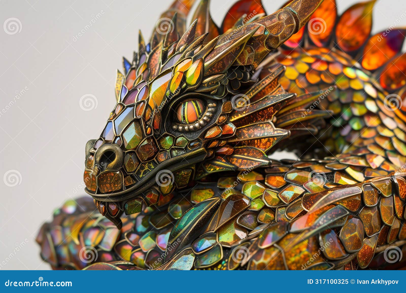 Iridescent Dragon Scales Seamless Texture Royalty-Free Stock ...