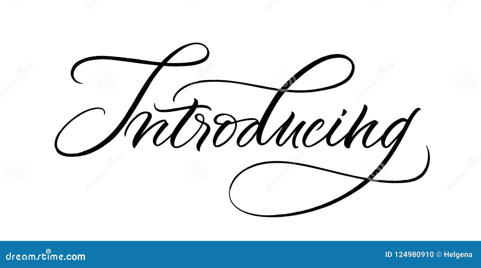 Introducing Typography Text With Love Heart Cartoon Vector ...