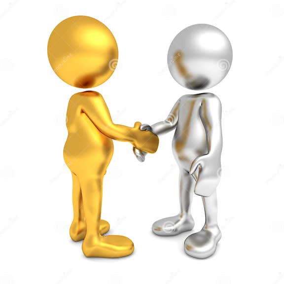 Introducing Mr. Silvermann and Mr. Goldman Stock Illustration ...