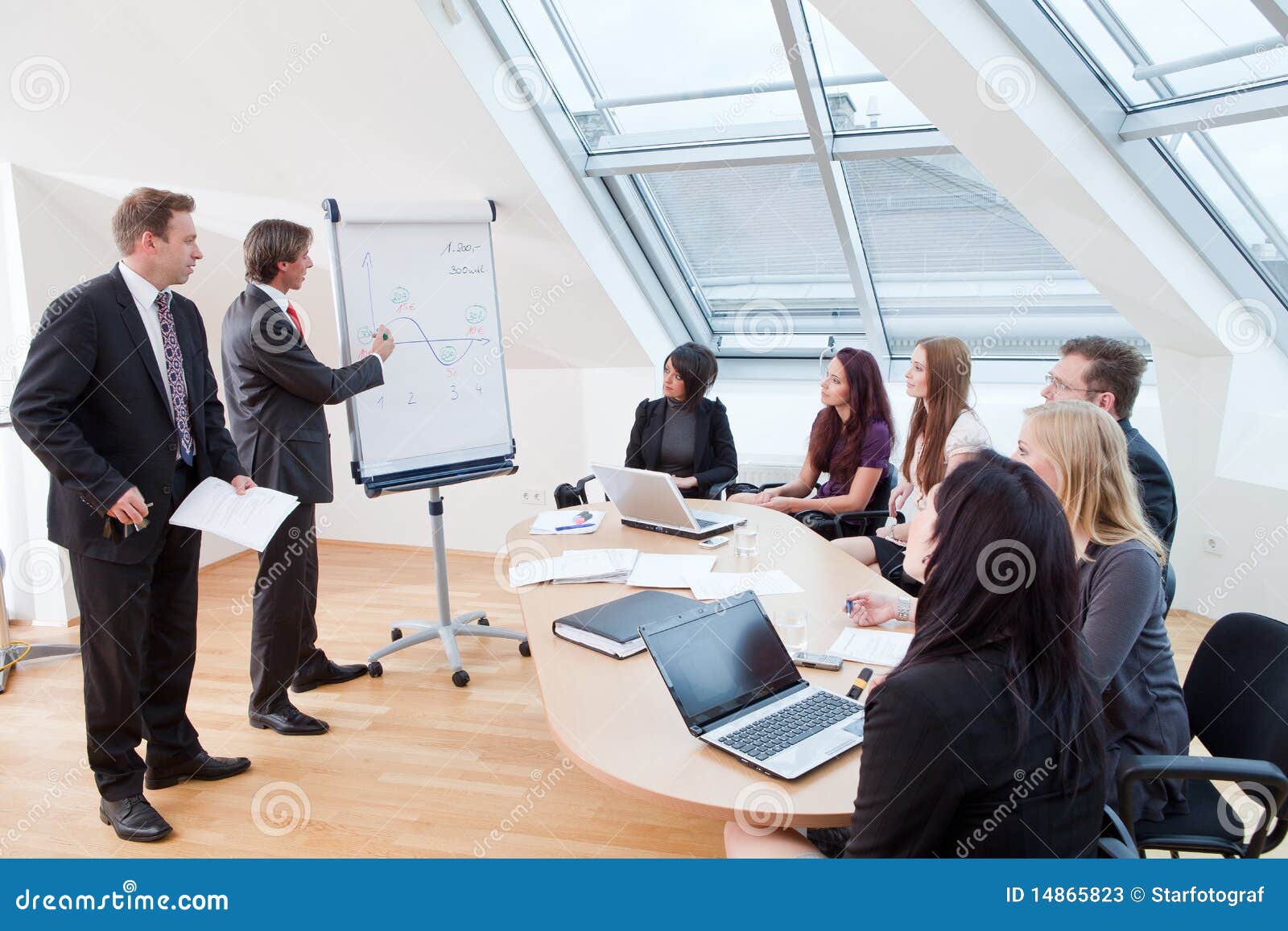 Introducing new client stock image. Image of laptop, employees - 14865823