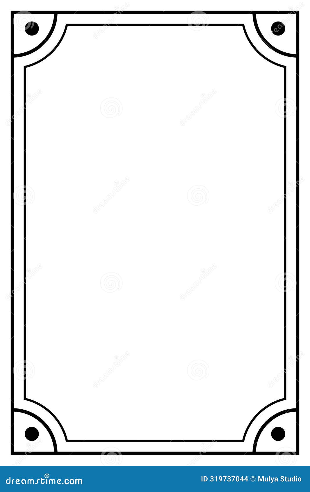 Frame Background Border Lines Black and White Vector Geometric Vector ...