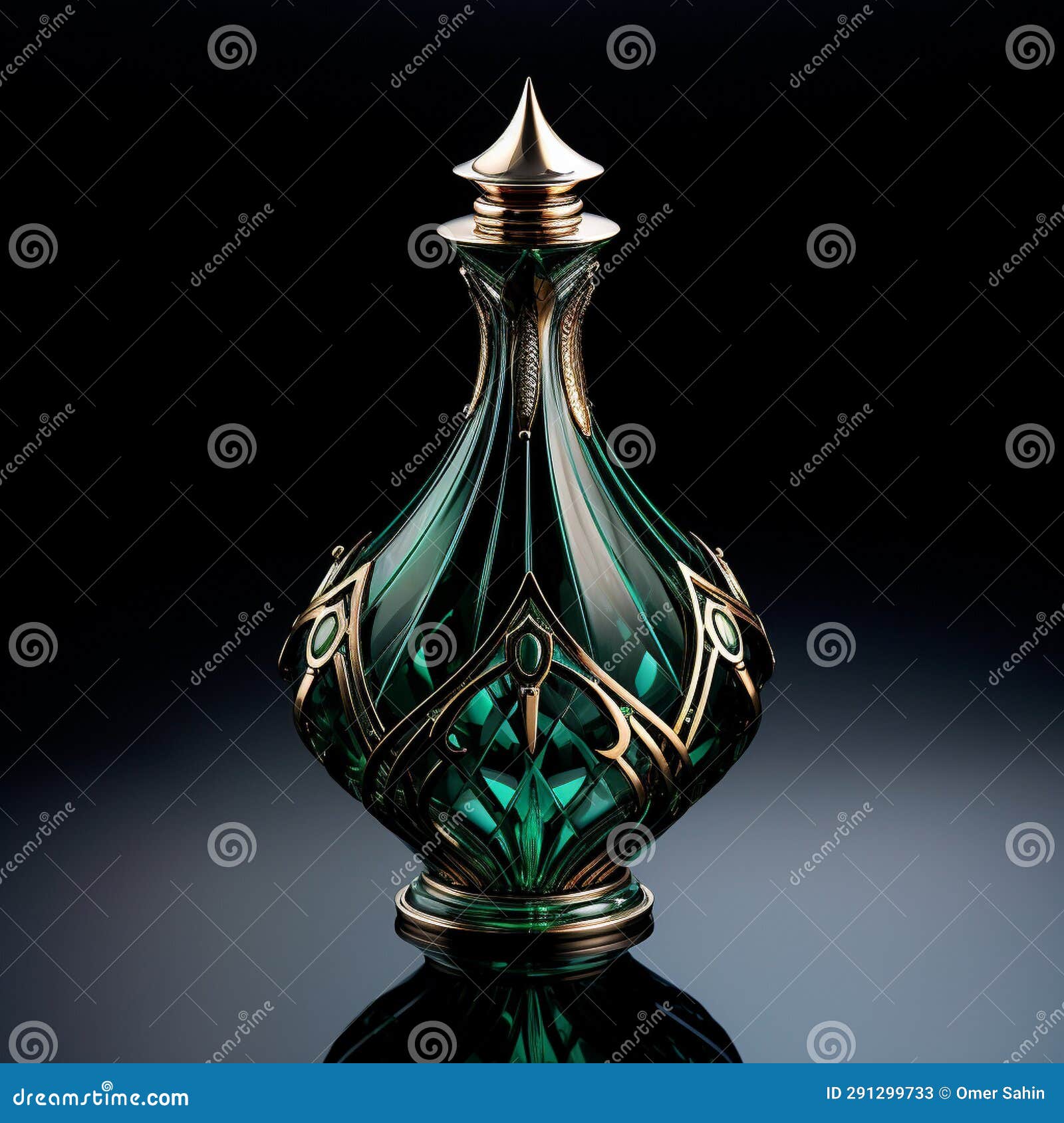 Sensual Spell Perfume Bottle Stock Illustration - Illustration of style ...