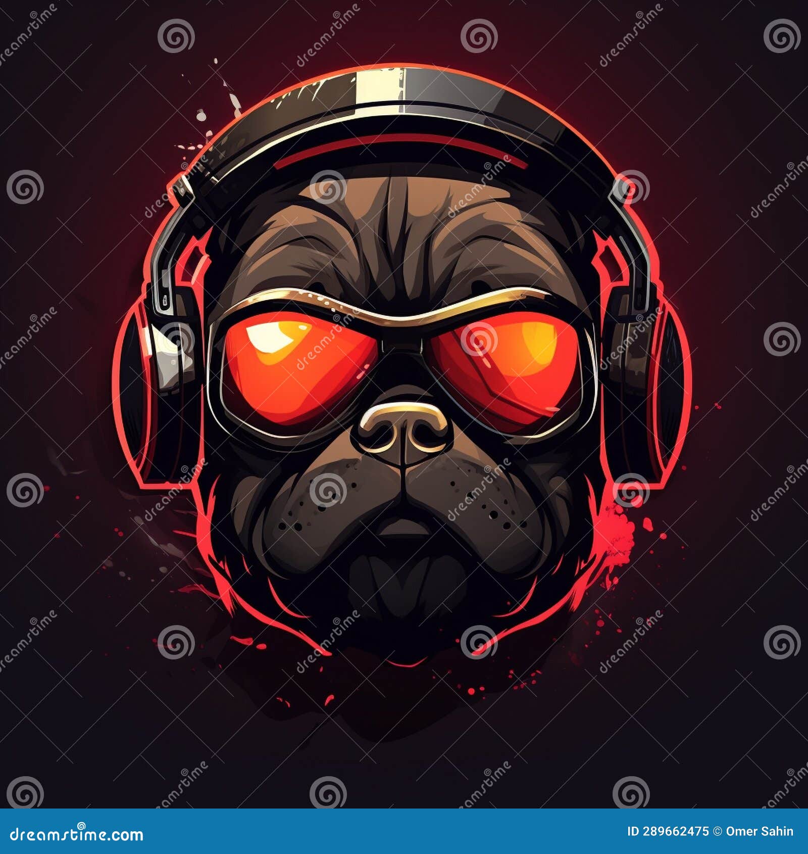Streamline Sniper - Cute and Funny Gaming Logo Stock Image - Image of ...