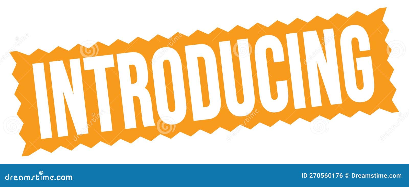 INTRODUCING Text Written on Orange Stamp Sign Stock Illustration ...