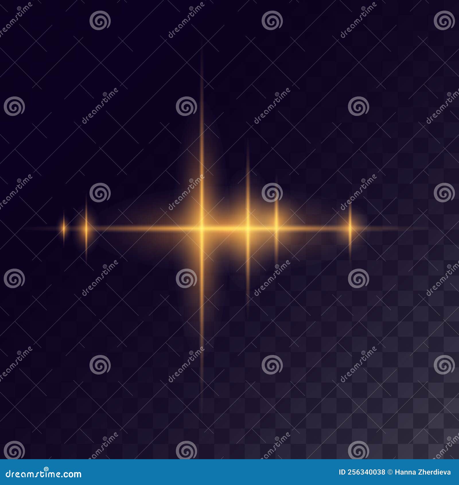 Introducing Vector Golden Light Set Effects. Glowing Abstract Line ...