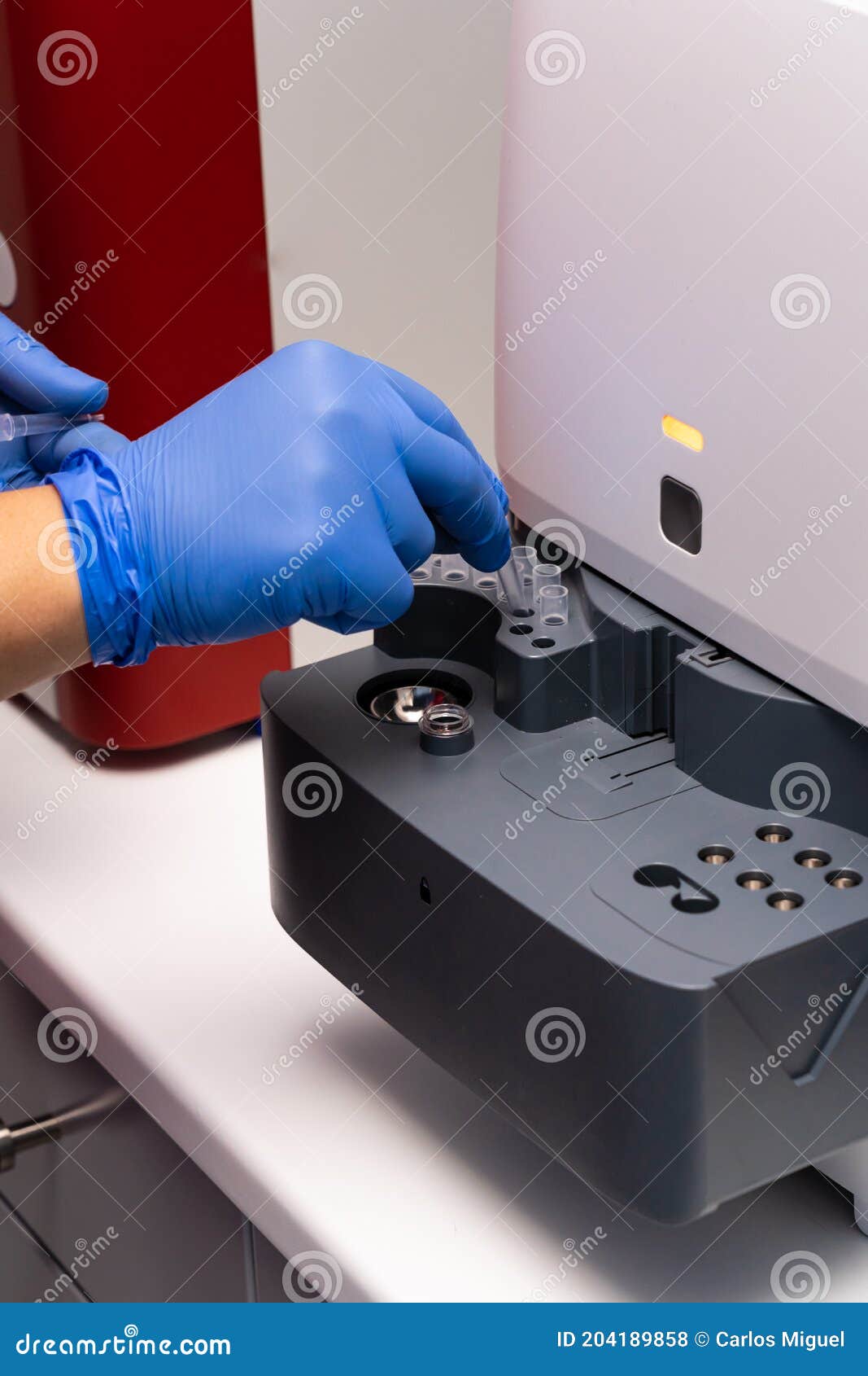 Biochemistry Machine for Blood Analysis Stock Photo - Image of ...