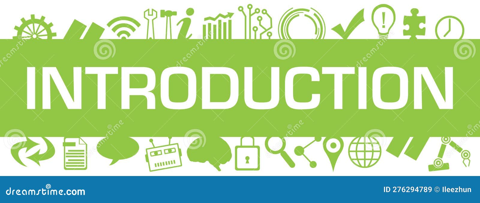 Introduction Blue Graphical Bar Stock Image | CartoonDealer.com #87348865