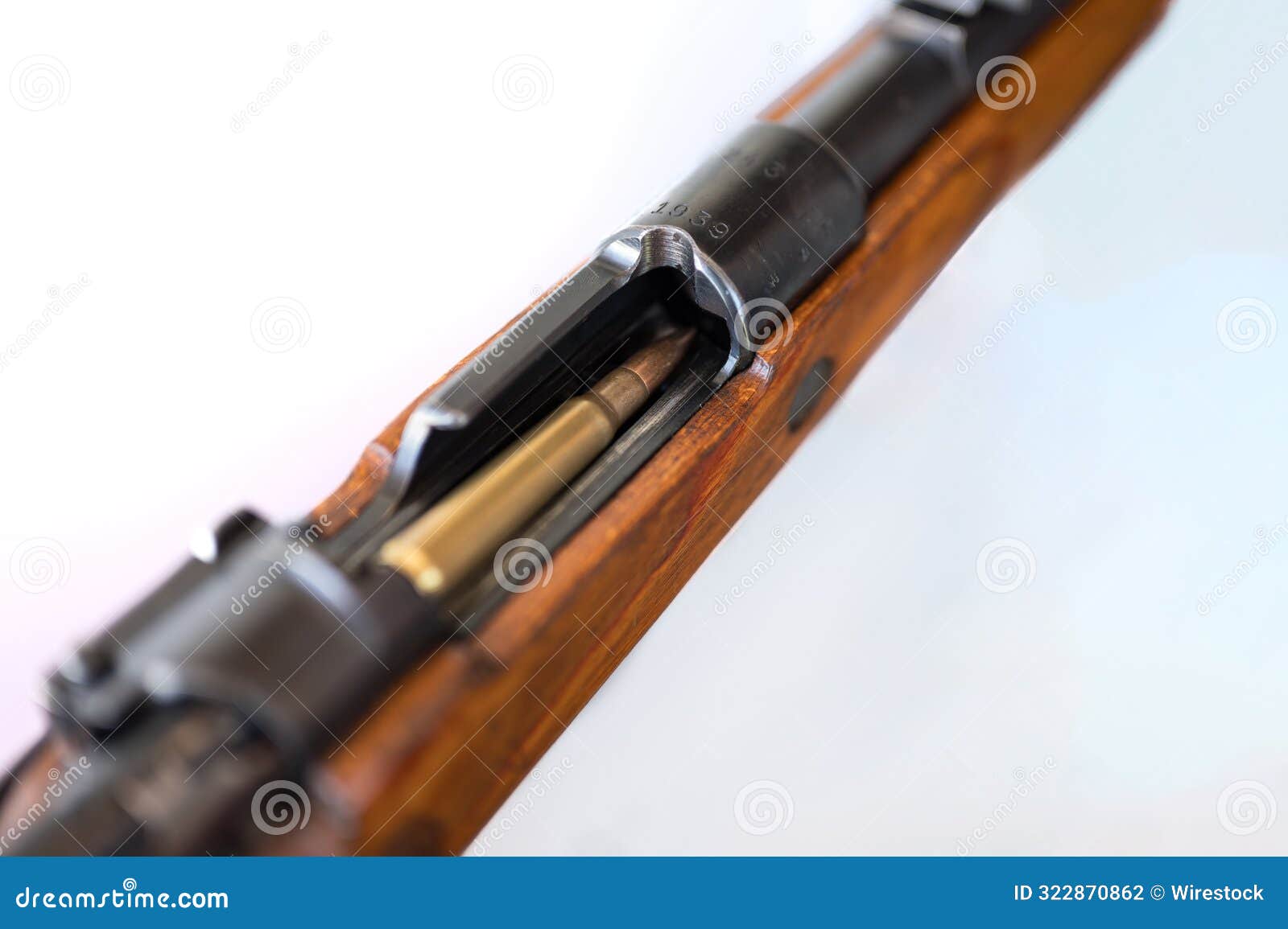 Mauser 98 Rifle - Action Rear View Royalty-Free Stock Photo ...