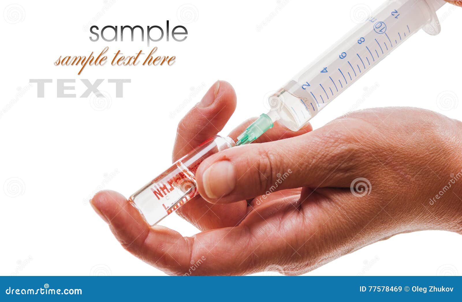 Introduction of Intravenous Injection Stock Image - Image of background ...