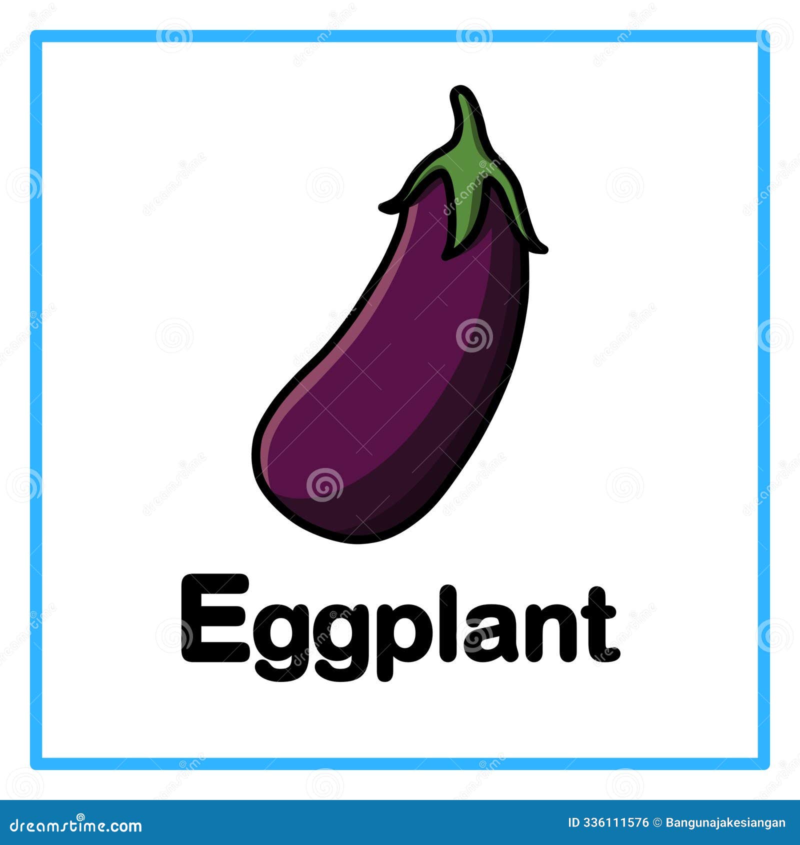 Eggplant Alphabet Illustration Stock Illustration - Illustration of ...