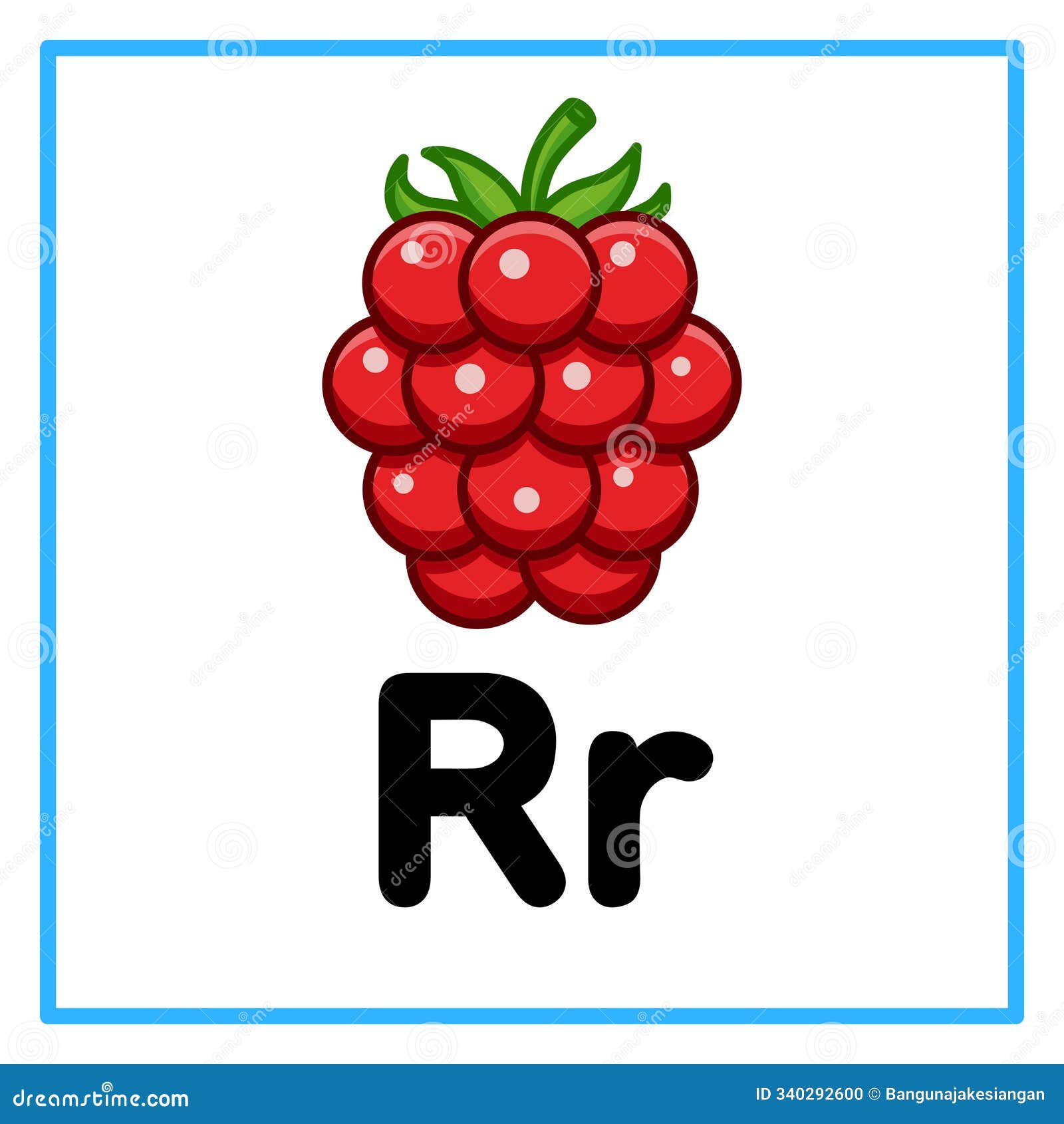 Fresh Raspberry Alfabet R Illustration Stock Illustration ...