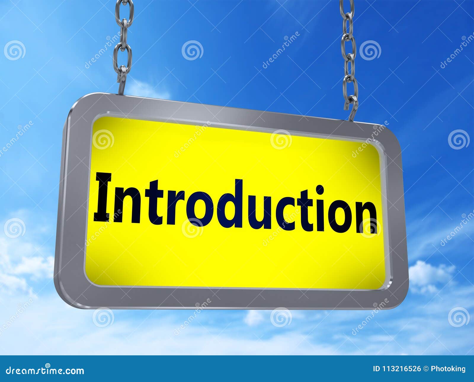 Introduction on billboard stock illustration. Illustration of panel ...