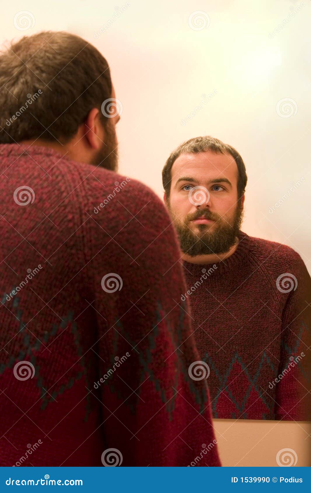Introspection stock photo. Image of mirror, serious, introspective ...