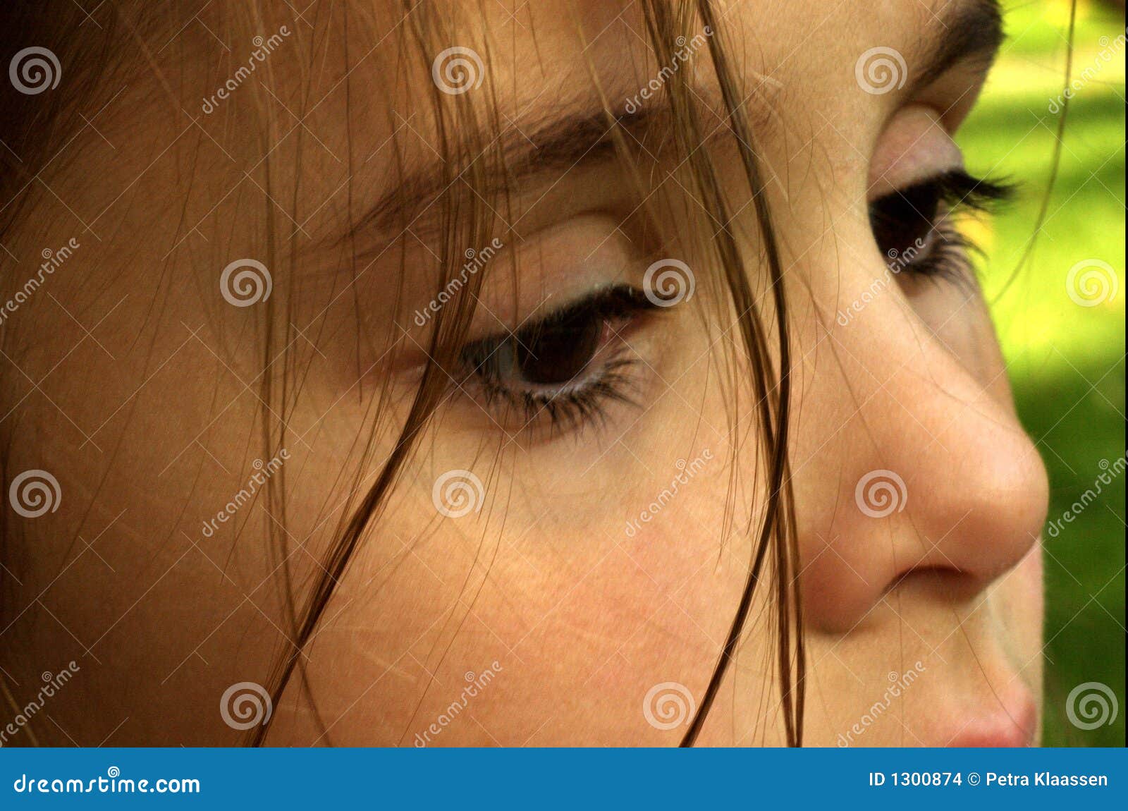 Introspective eyes stock photo. Image of idea, eyelashes - 1300874
