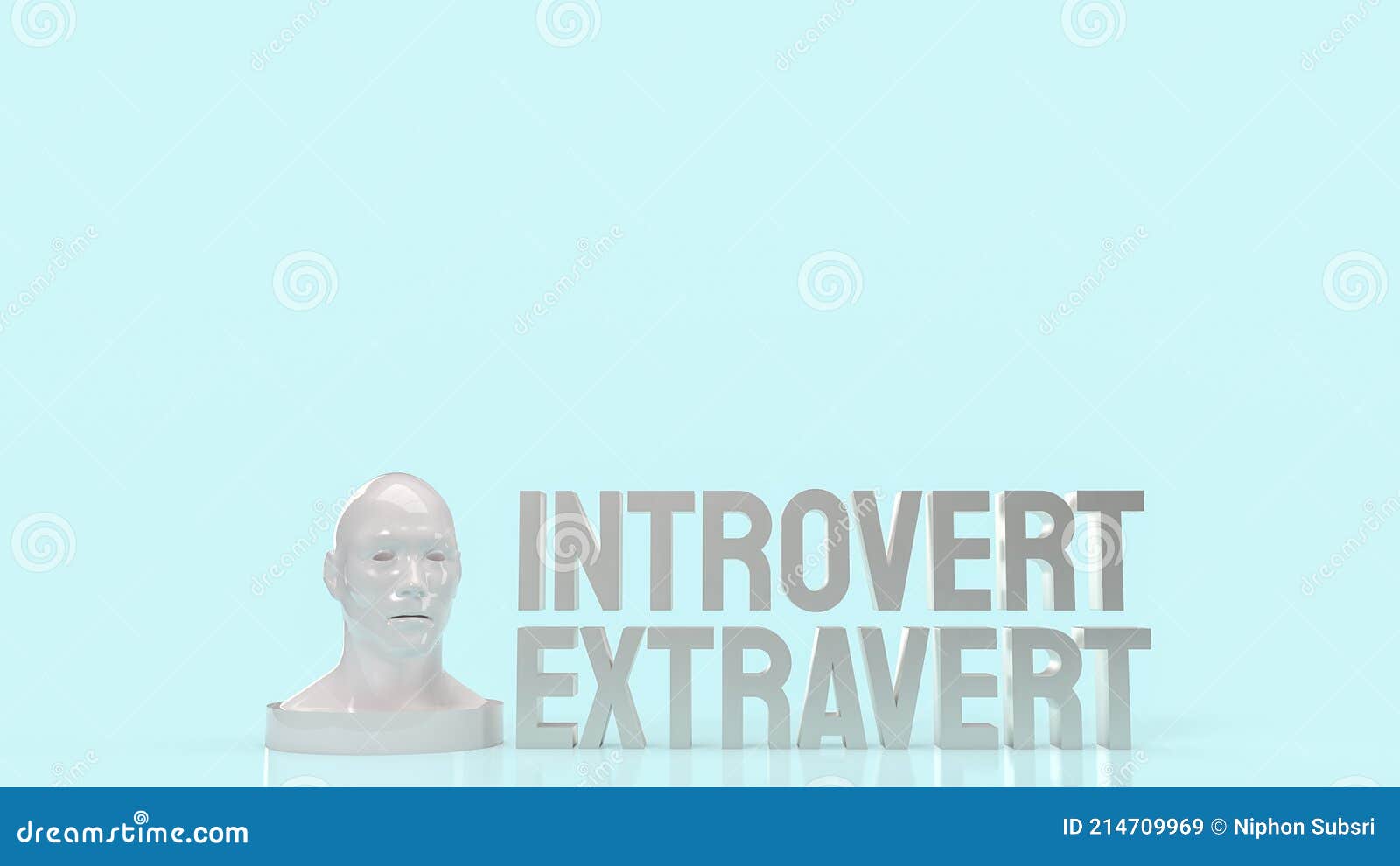 Introvert And Extravert Balance, Harmony And Relation Pictured As Two ...