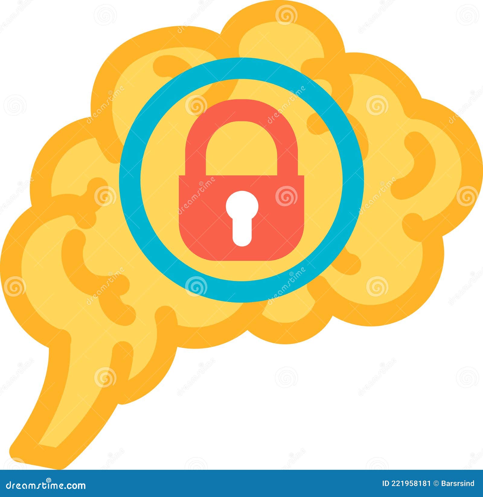 Introvert Function of Human Brain Icon Vector Stock Vector ...
