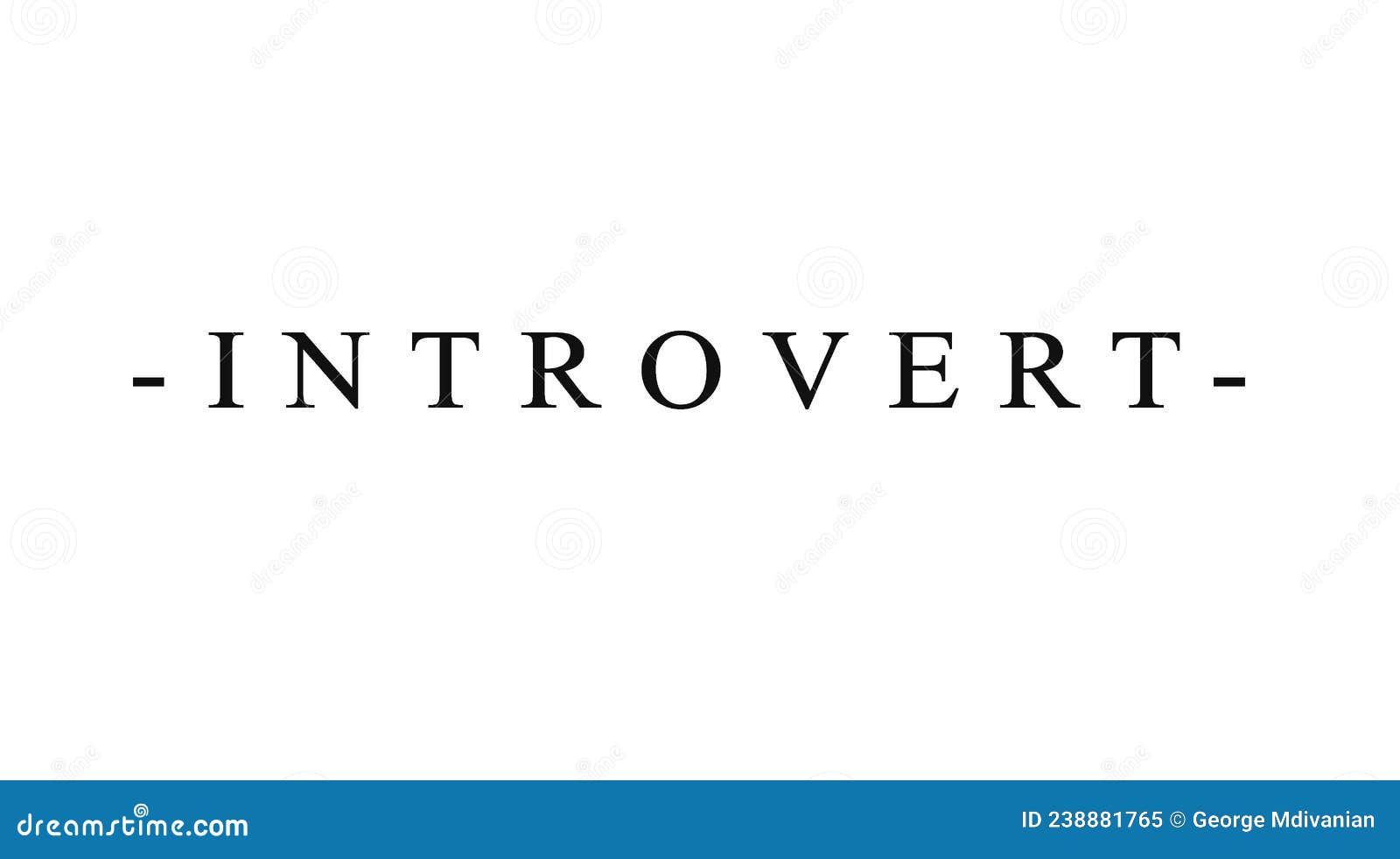 Introvert. Simple text stock illustration. Illustration of intuitive ... Introvert. Simple text stock illustration. Illustration of intuitive ...