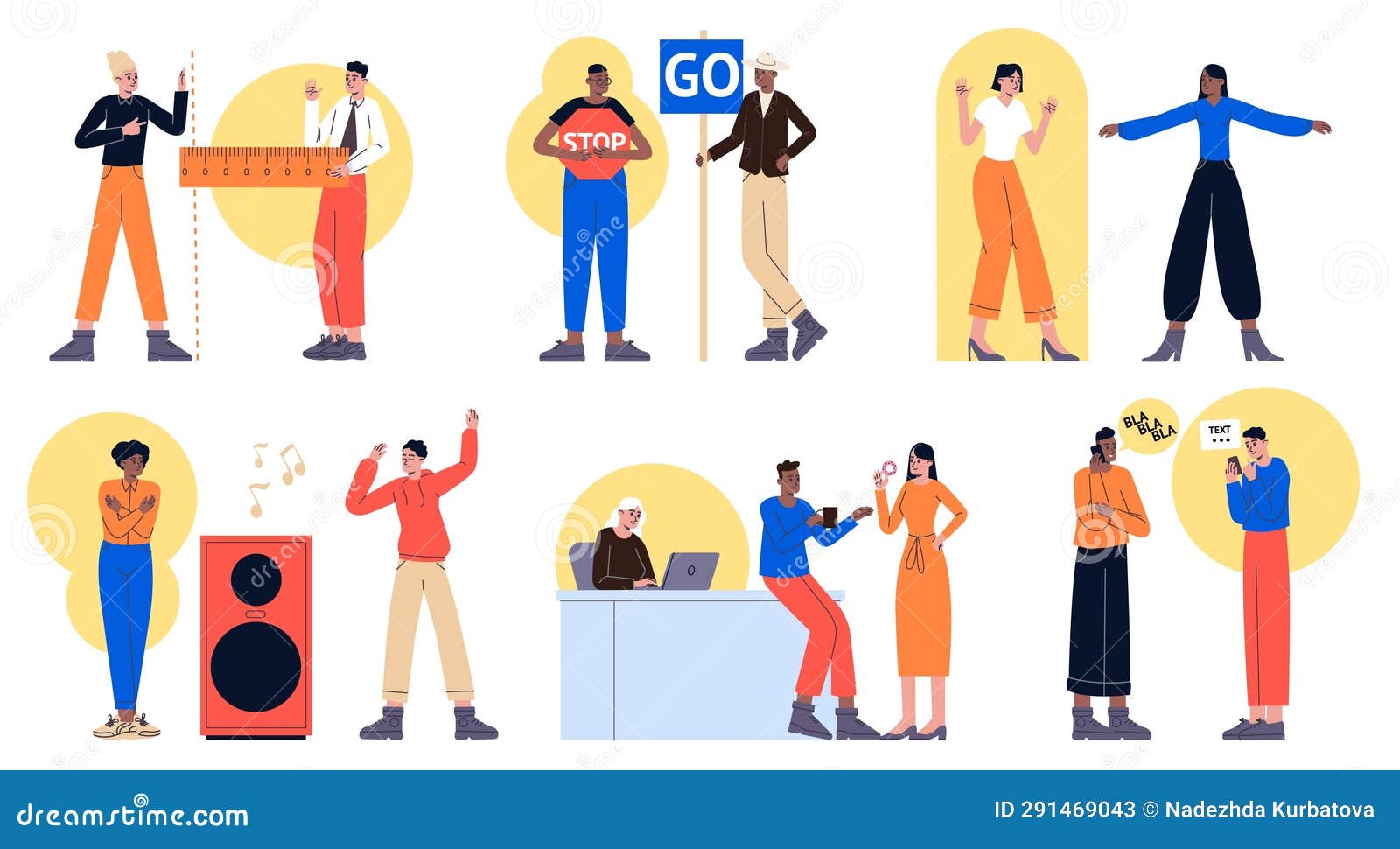 Introverted And Extraverted Persons. Psychology Mindset. Mental ...