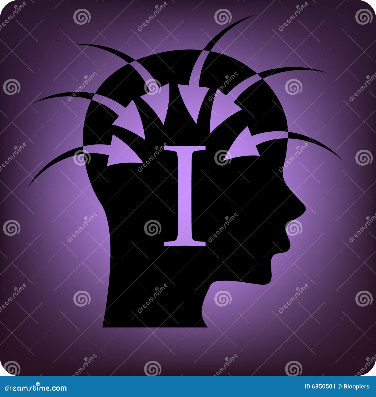 Introvertido ilustración del vector. Ilustración de personalidad - 6850501