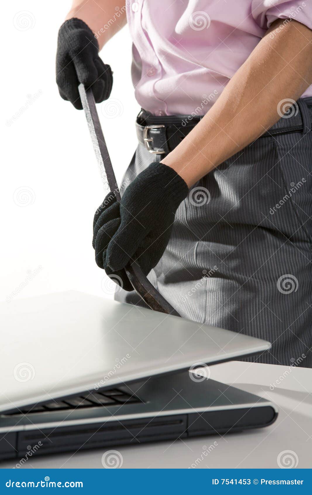 Intruder stock image. Image of laptop, fear, hold, hacking - 7541453