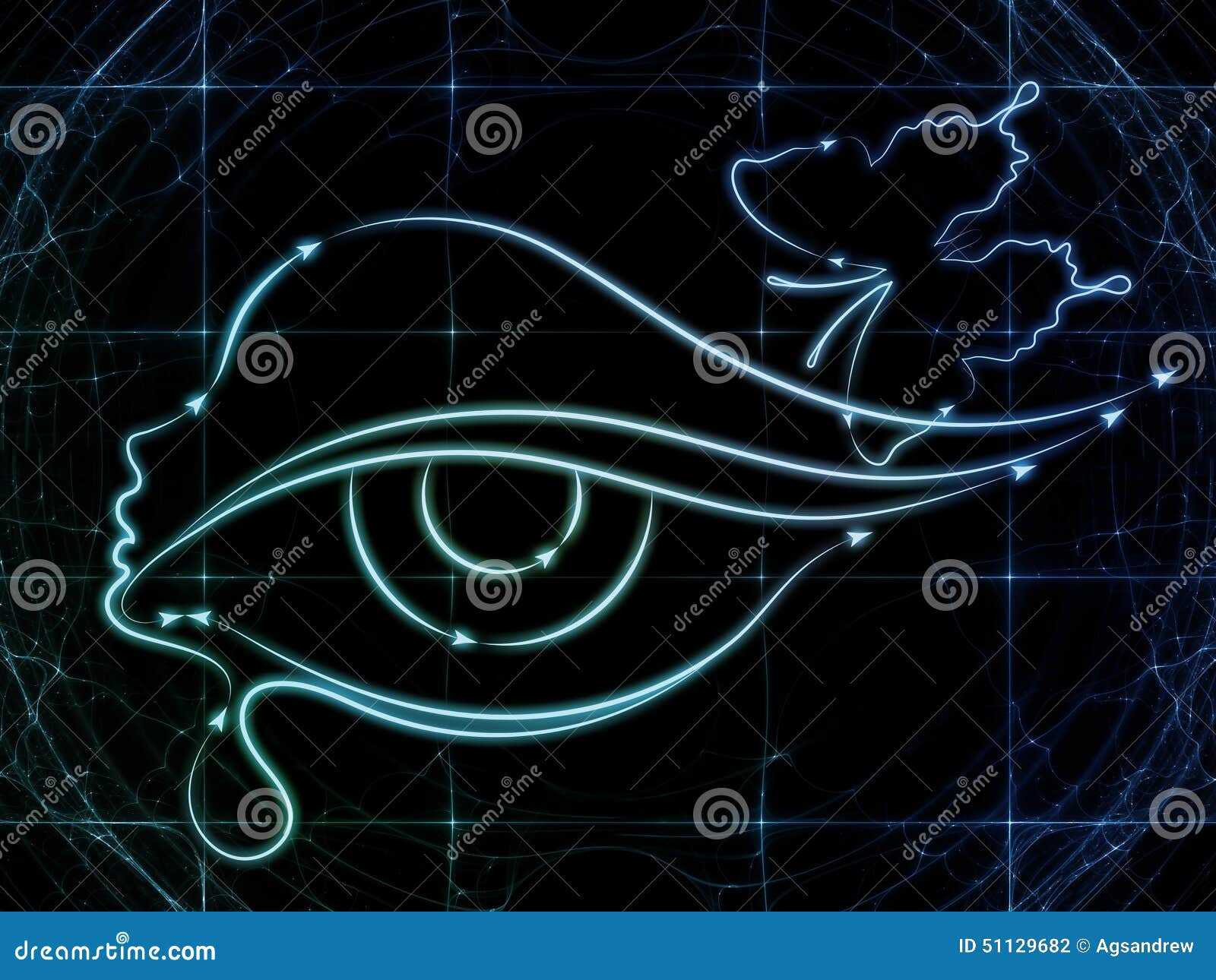 Intuición stock de ilustración. Ilustración de creatividad - 51129682