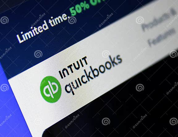 Intuit QuickBooks Accounting Software Editorial Stock Image - Image of ...