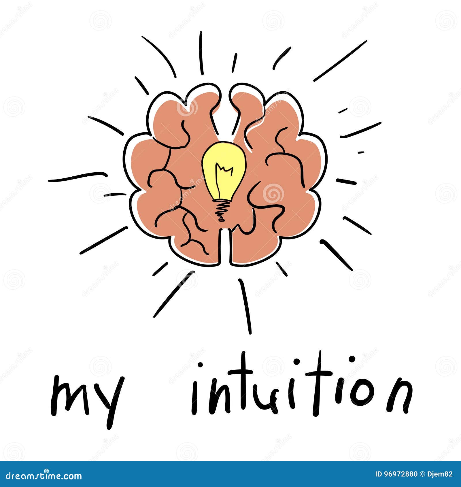 Intuition abstract concept stock vector. Illustration of brilliant ...