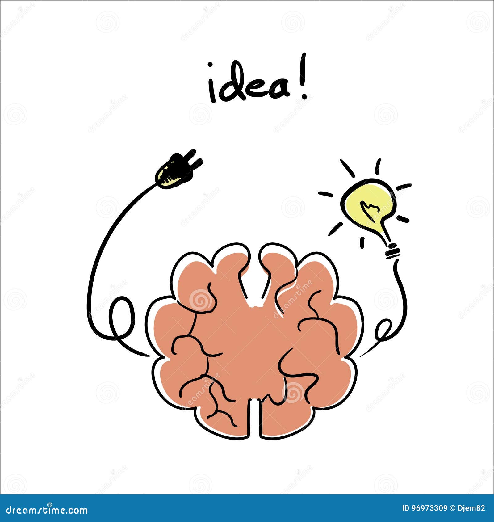 Intuition abstract concept stock vector. Illustration of concept - 96973309