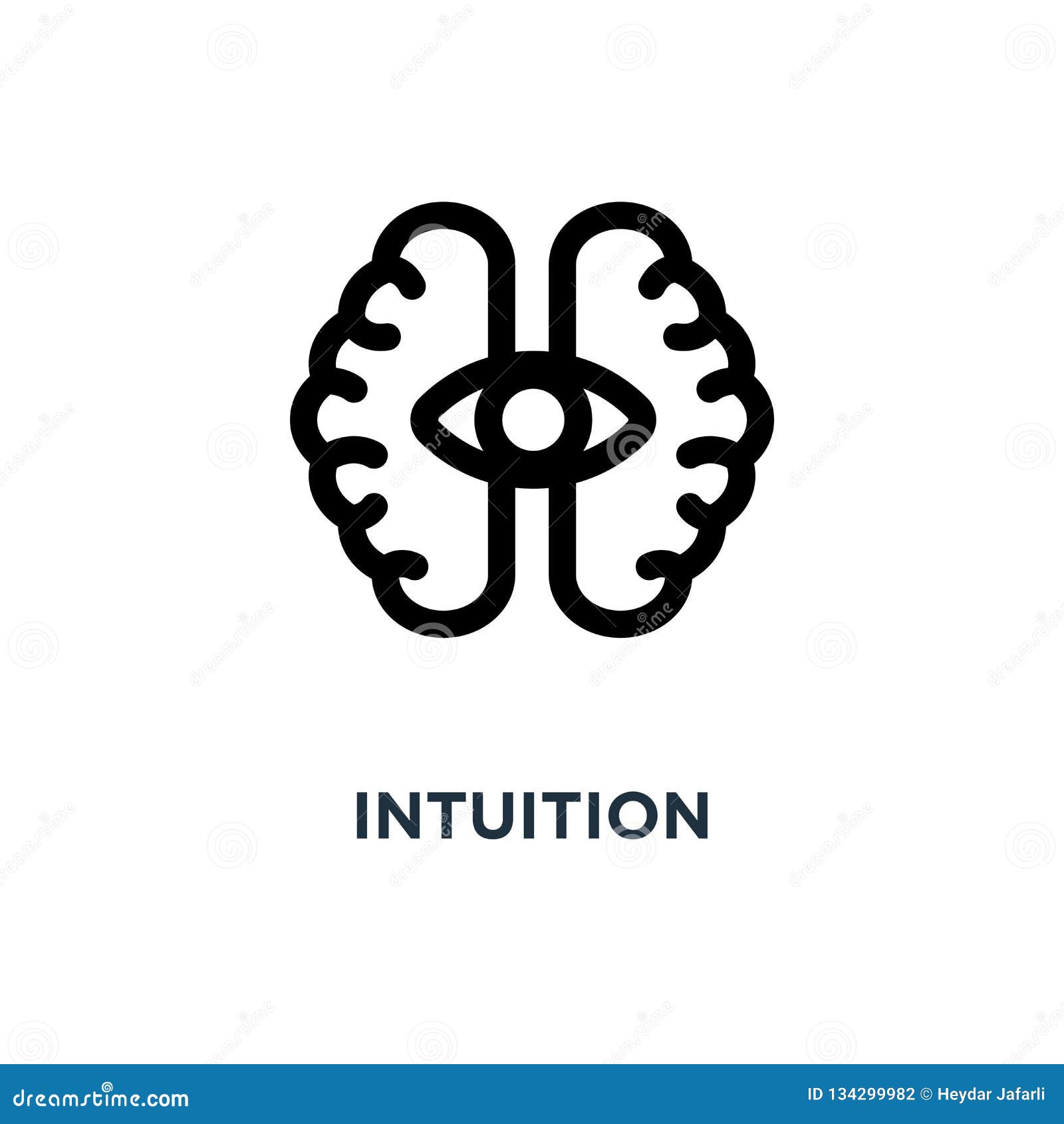 Intuition Icon Intuition Concept Symbol Design Vector Illustra Stock