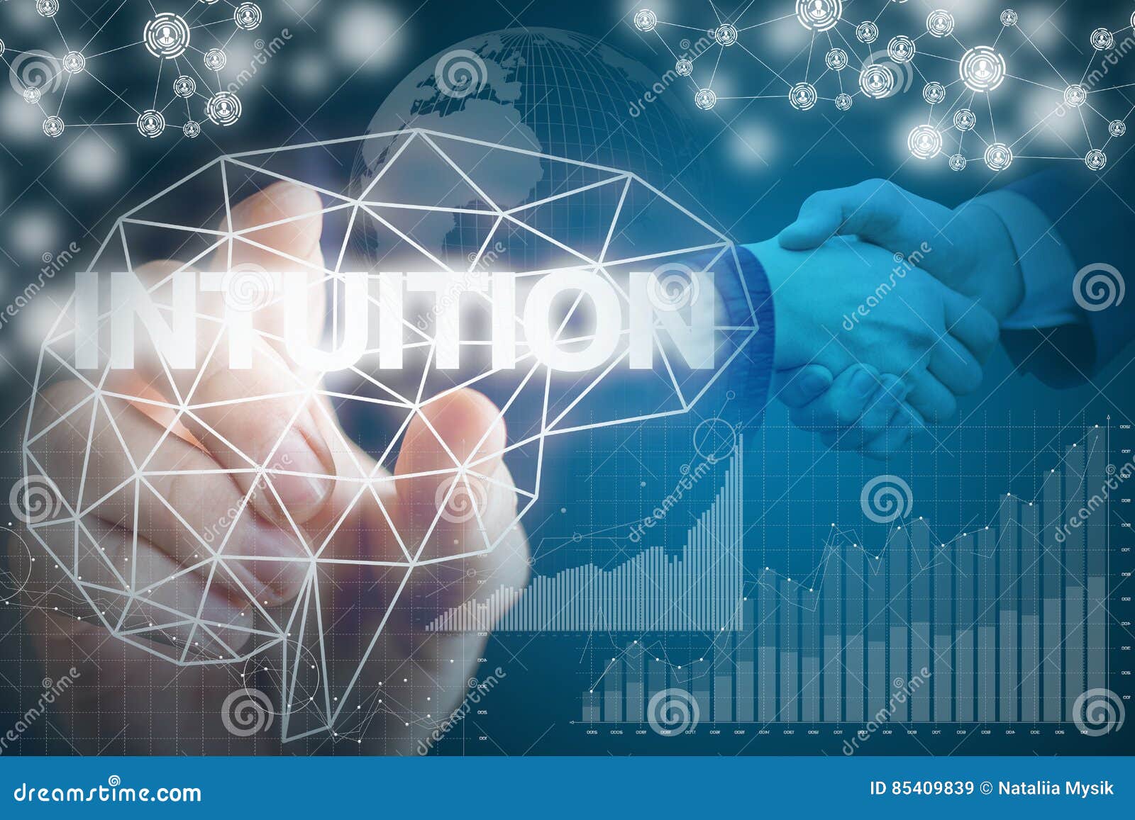 Intuition during Profitable Deals in Business. Stock Image - Image of ...