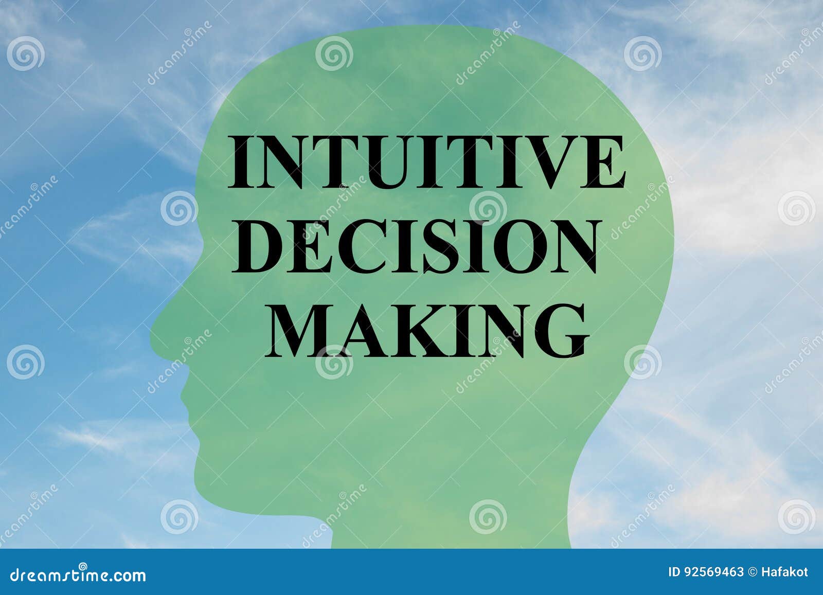 Intuitive Decision Making Concept Stock Illustration - Illustration of ...