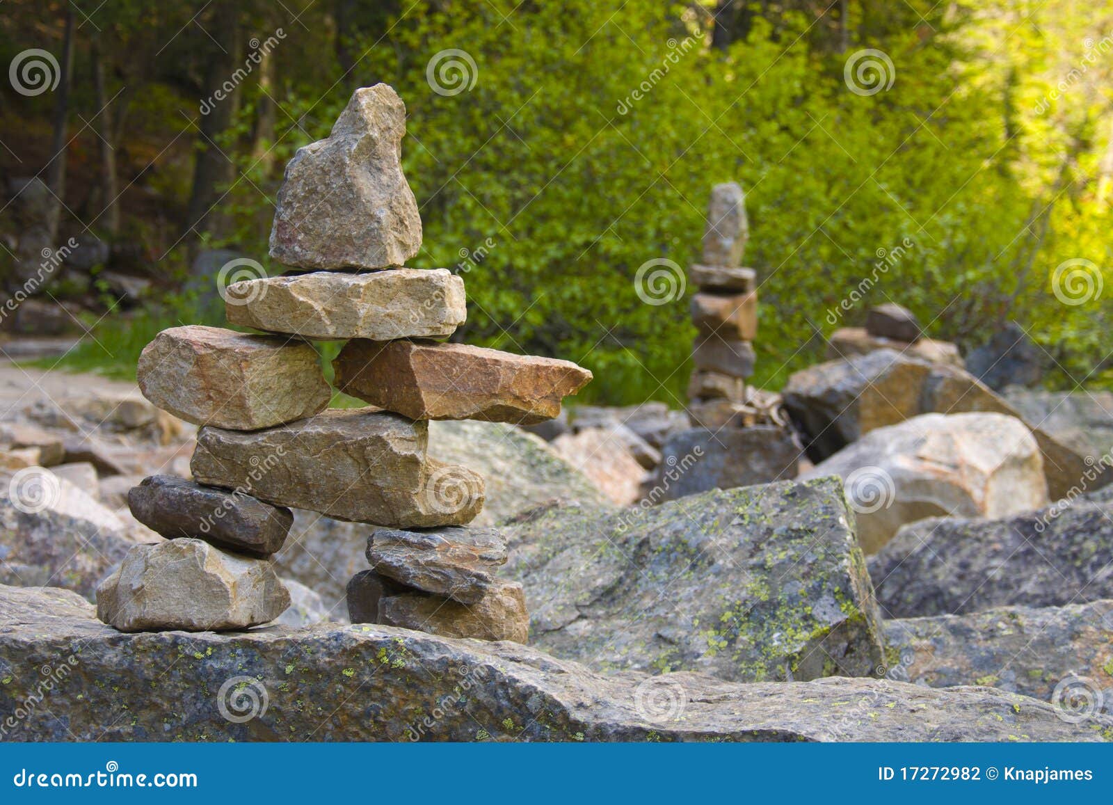 Inukshuk stock photo. Image of marker, mount, alpine - 17272982